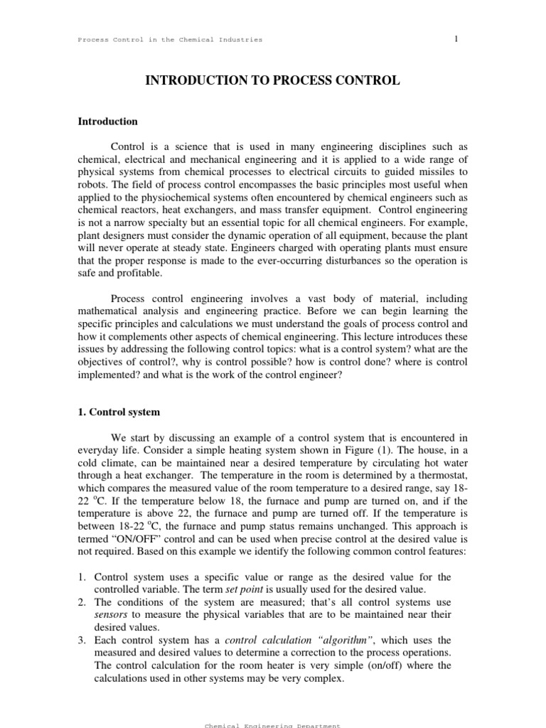 Process Control | PDF | Control System | Instrumentation