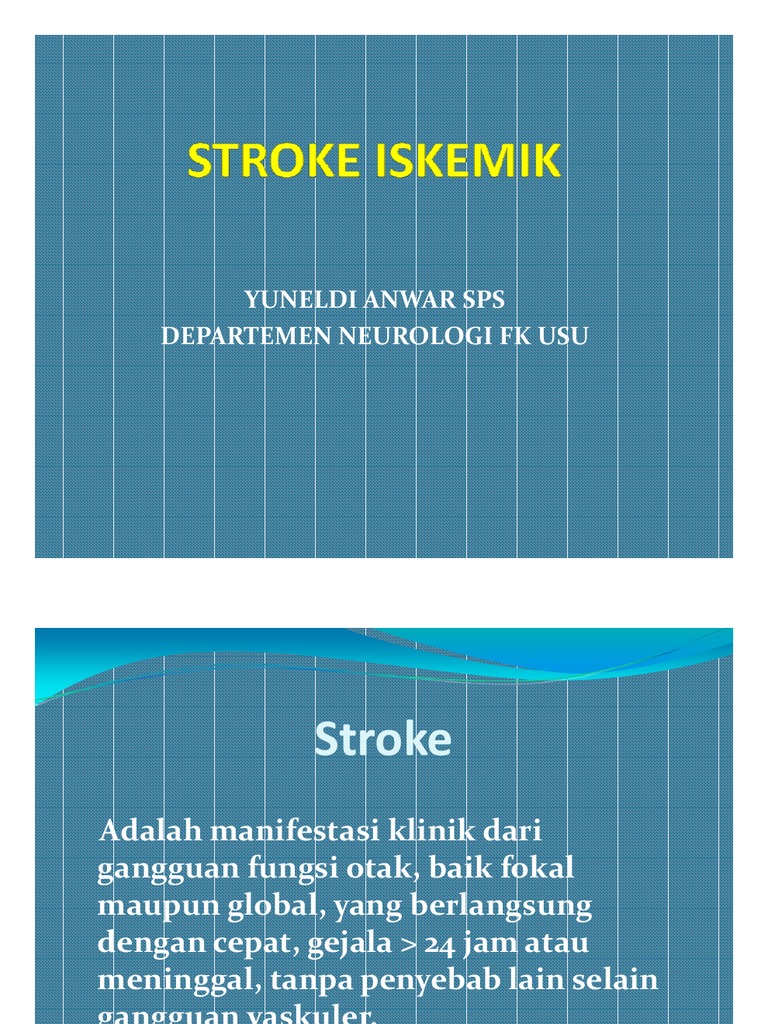 Stroke Iskemik 1 | PDF