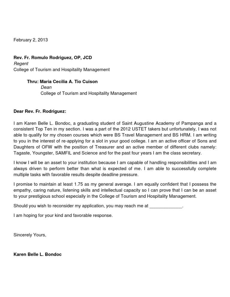 Karen-Letter of Reconsideration