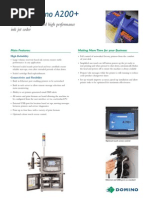 Domino AX350i Technical Specifications | PDF | Input/Output | Media Technology