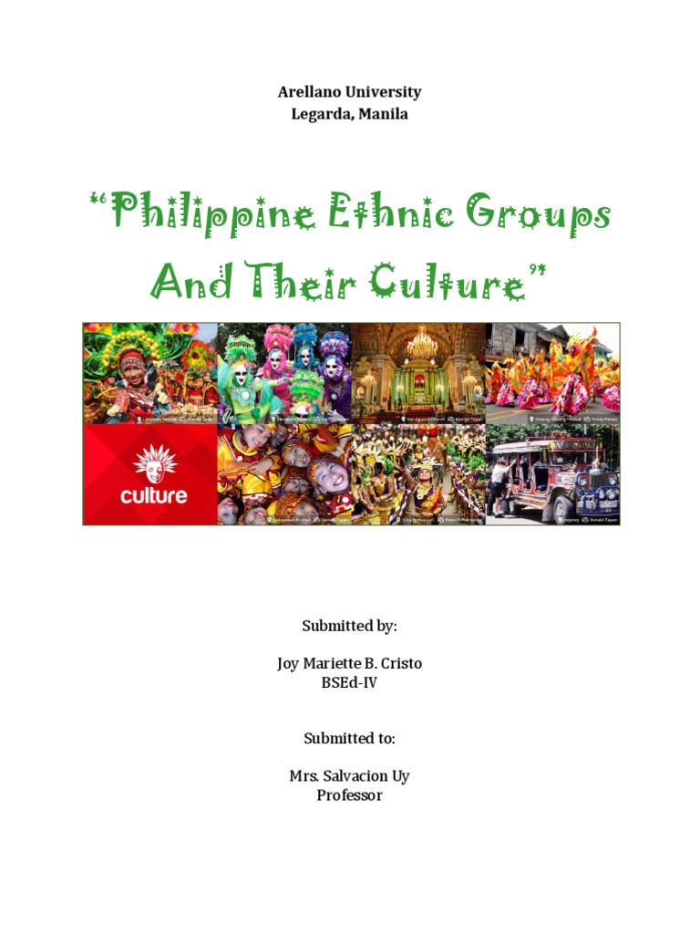 Ethnic Group of The Philippines | PDF | Religion And Belief