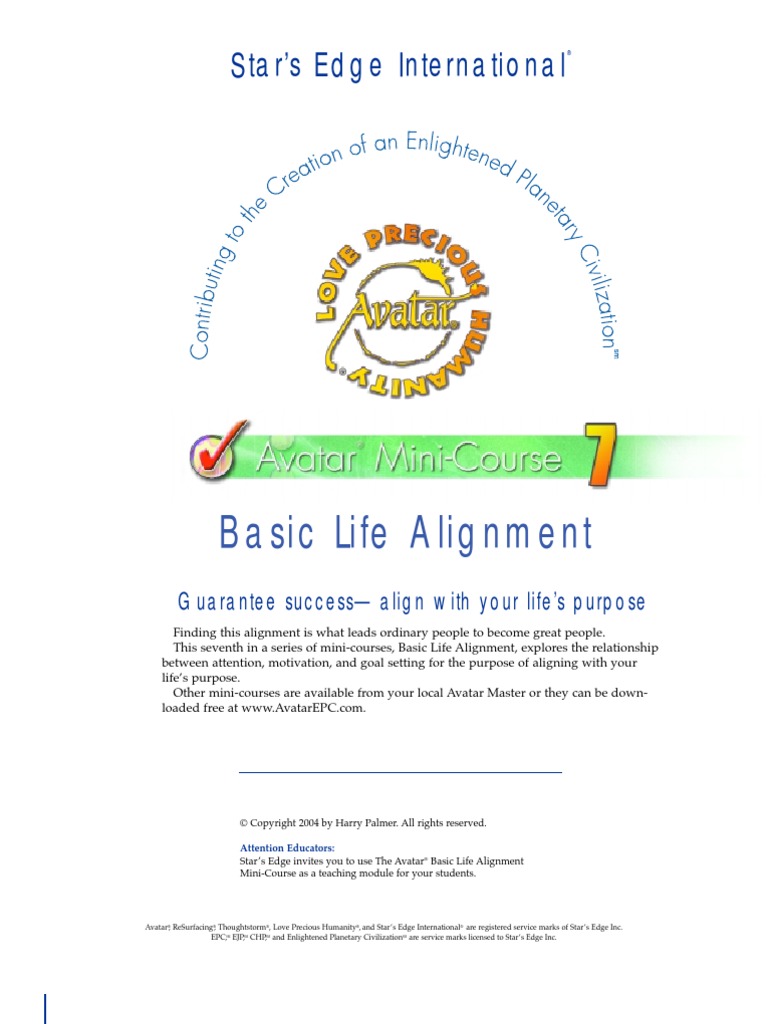 Basic Life Alignment - Avatar (Star's Edge International) | PDF ...