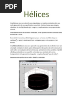 Geometría del Helicoide en Arquitectura | PDF | Rotación | Hélice