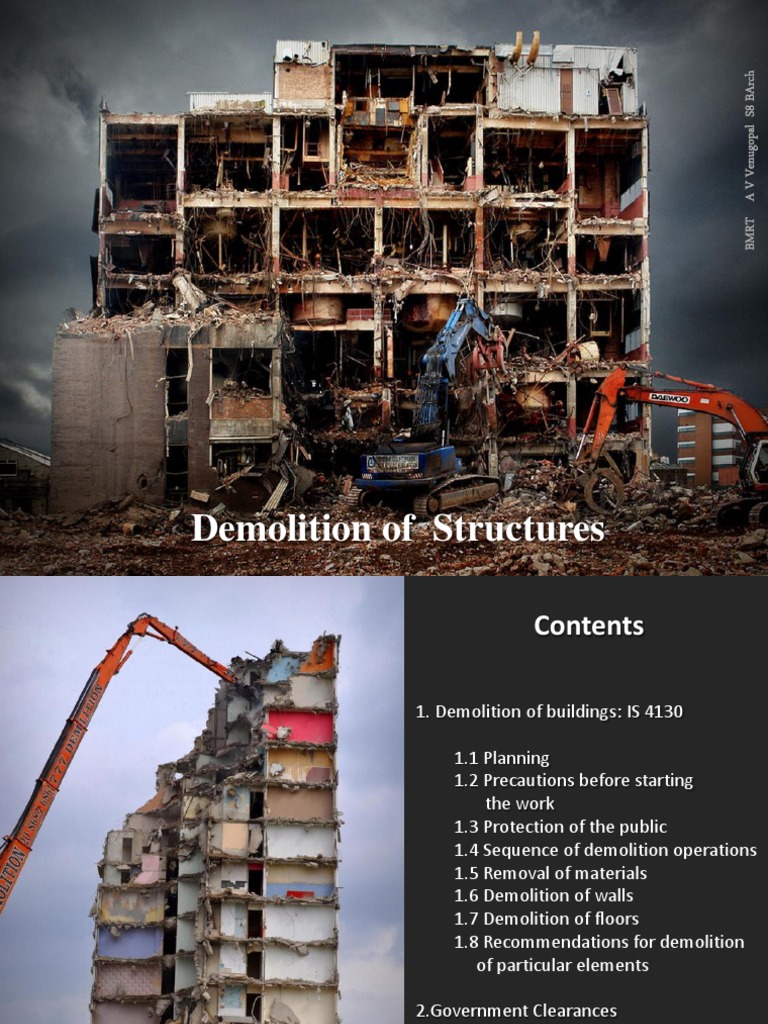 Demolition of Buildings-Av | PDF | Demolition | Concrete