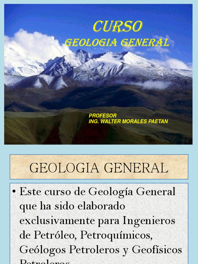 Curso de Geología General para Ingenieros | PDF | Geología | Geoquímica