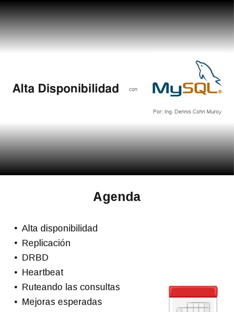 MySQL - Alta Disponibilidad | PDF | Mi sql | Apoyo
