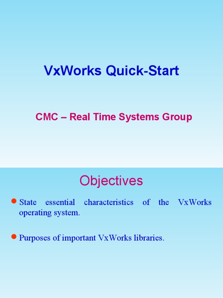 VX Works | Download Free PDF | Process (Computing) | Scheduling (Computing)