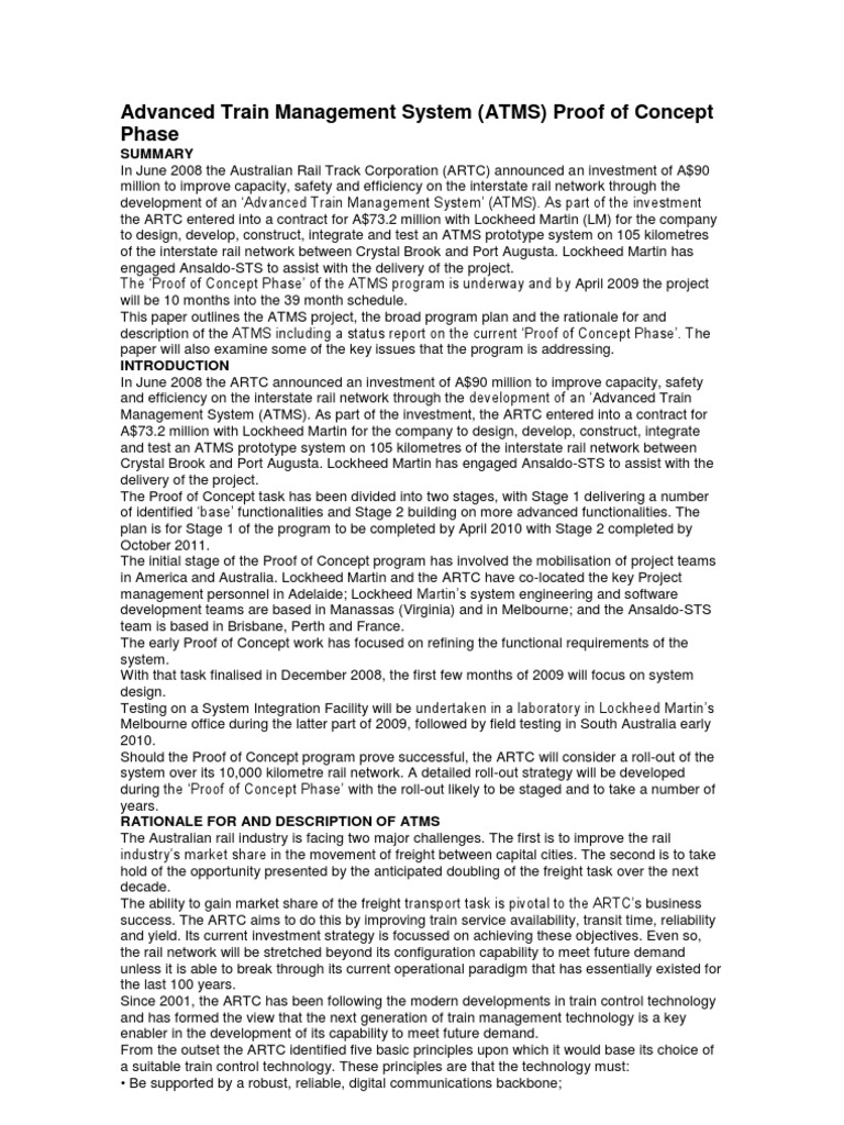 Advanced Train Management System | PDF | Computer Network | Rail Transport