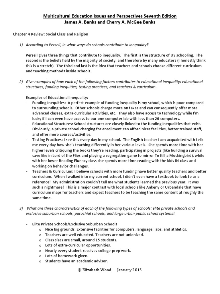 Multicultural Education Issues and Perspectives Seventh Edition ...