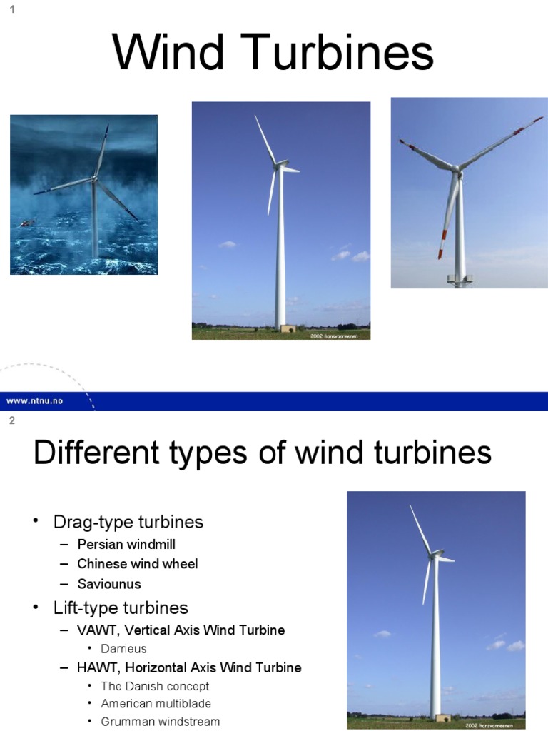 Types of Wind Turbines Explained | PDF | Wind Turbine | Wind Power