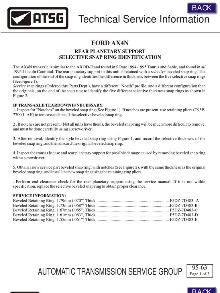 AX4N | PDF | Automatic Transmission | Automobile Layouts
