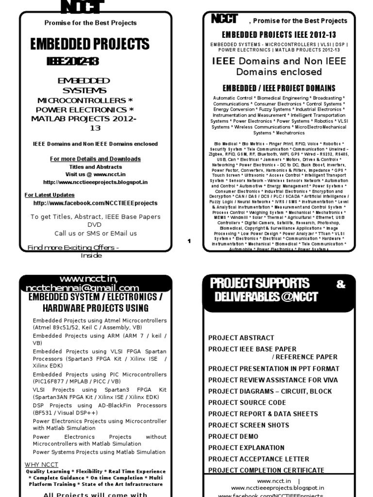 Embedded Projects: IEEE 2012-13 | Download Free PDF | Wireless Sensor ...