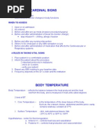 Assessing Vital Signs Handouts | Pulse | Breathing