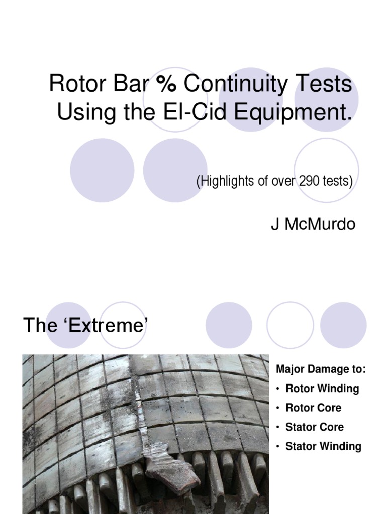 Rotor Bar Continuity Testing With The El CID | PDF | Electrodynamics ...