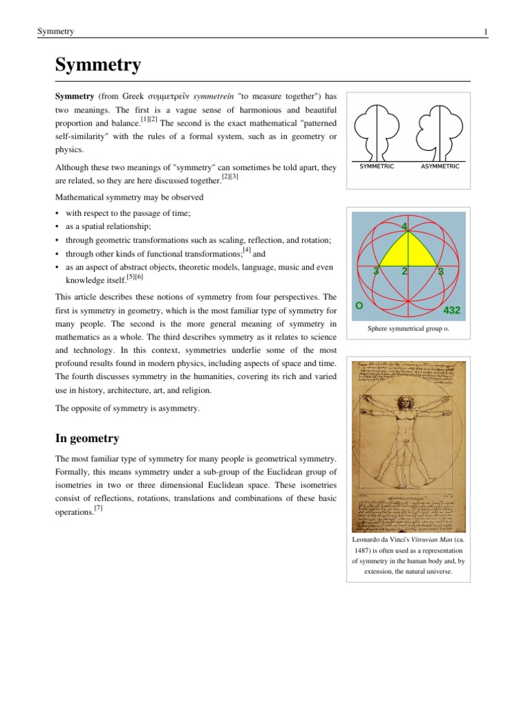 Symmetry | PDF | Symmetry | Group (Mathematics)