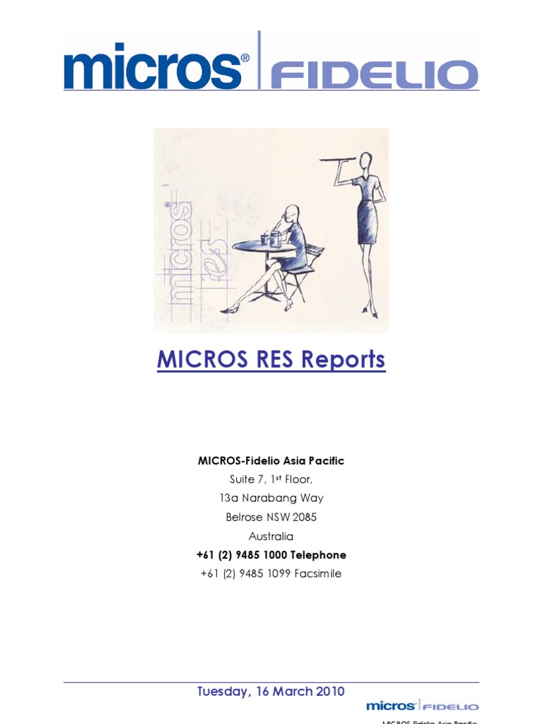 Micros RES Reports | PDF | Percentage | Point Of Sale