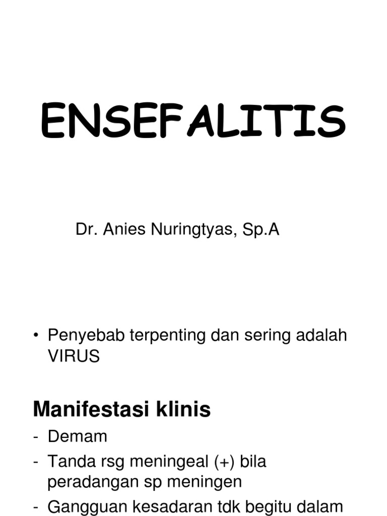 Ensefalitis DR Anis | PDF