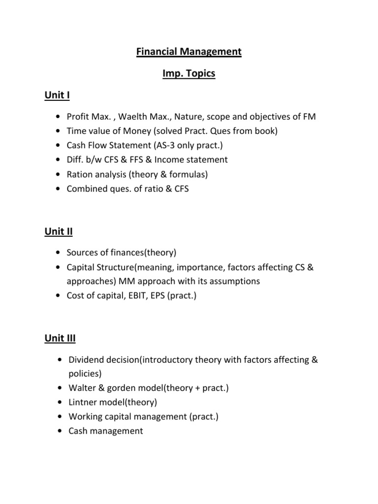 Comprehensive Financial Management Guide | PDF