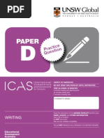 Reach and ICAS Sample Questions Writing Persuasive Paper I | PDF | Argument