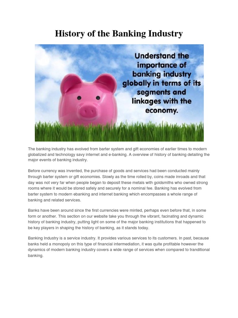 Evolution of the Banking Industry | PDF | Bank Run | Banks