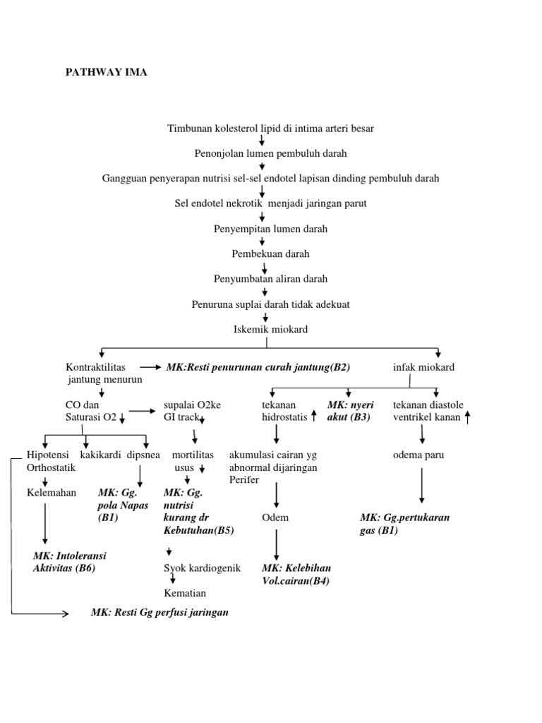Pathway Ima: MK:Resti Penurunan Curah Jantung (B2) | PDF