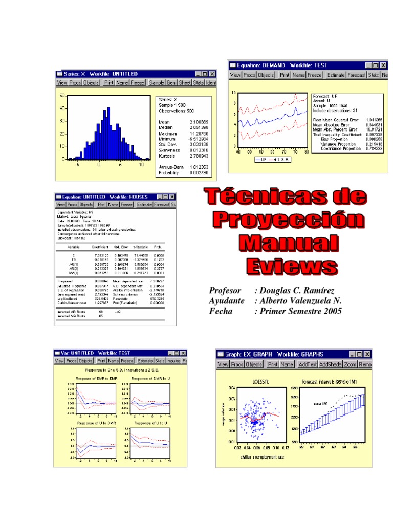 Manual de Eviews | PDF | Estadísticas | Ecuaciones