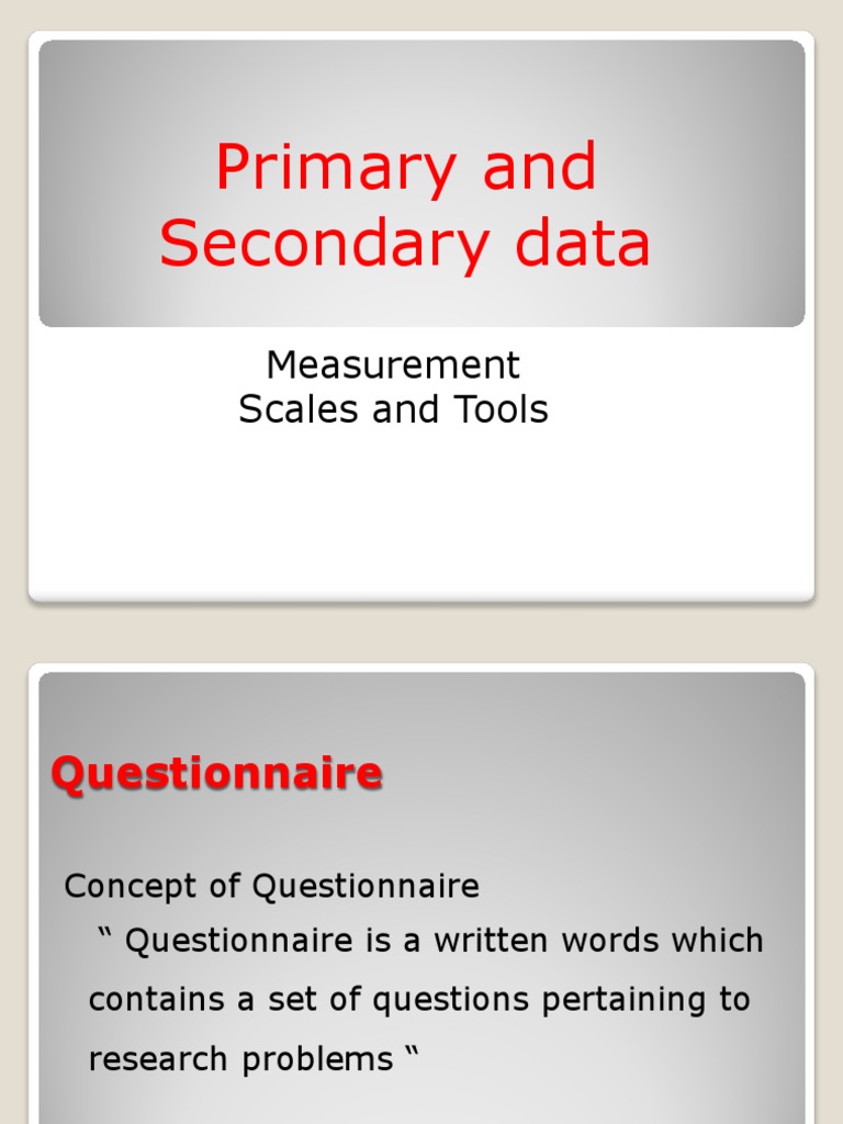 Scales For Measurement | PDF | Questionnaire | Measurement