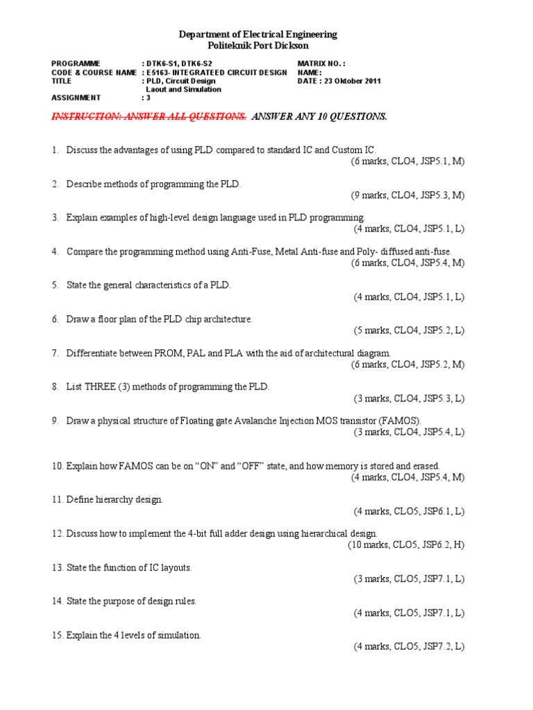 Assignment Ic | PDF | Perchlorate | Circuit Design