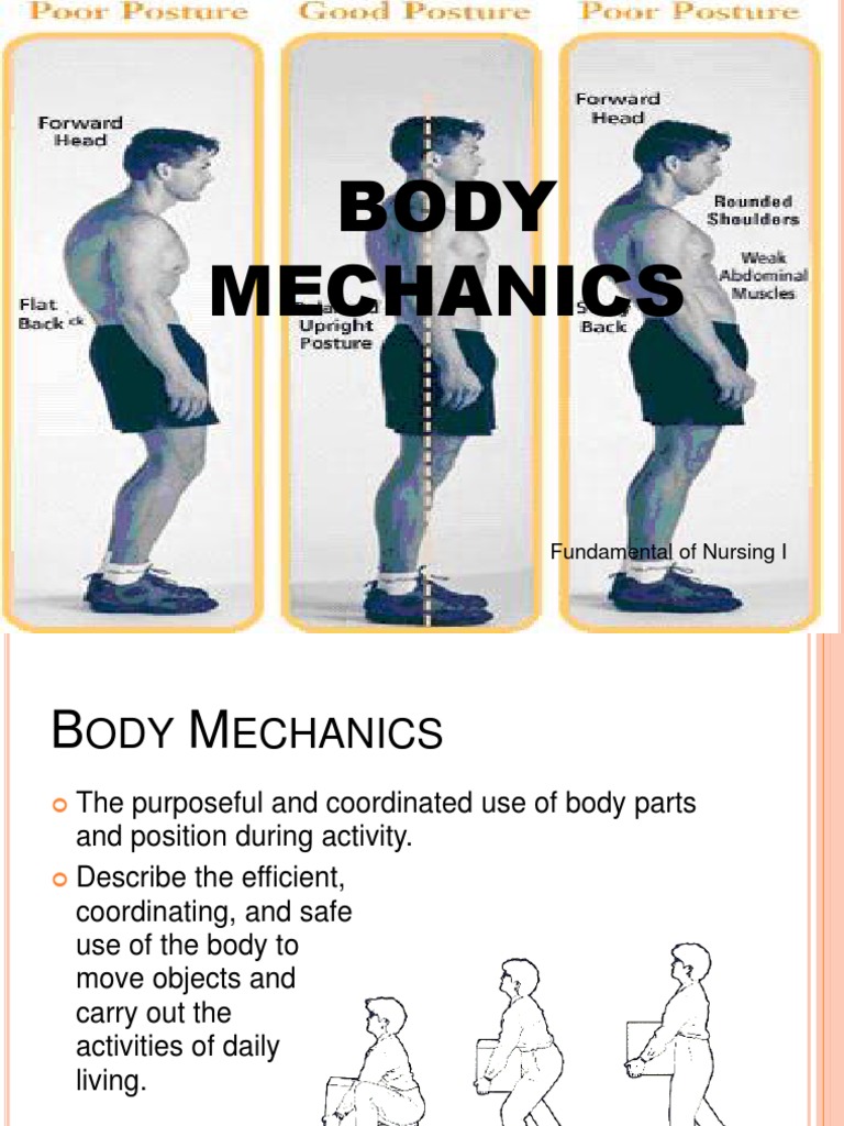 Principles of Body Mechanics in Nursing | PDF | Anatomical Terms Of ...