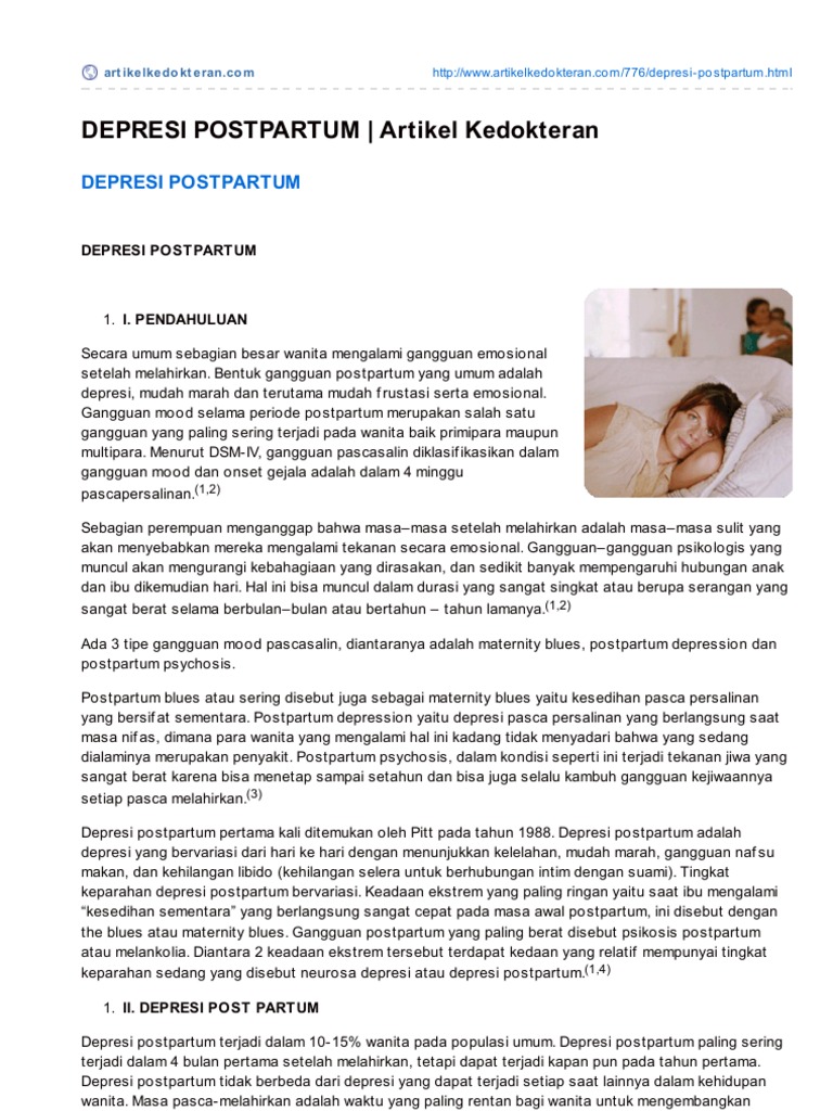 Depresi Postpartum | PDF