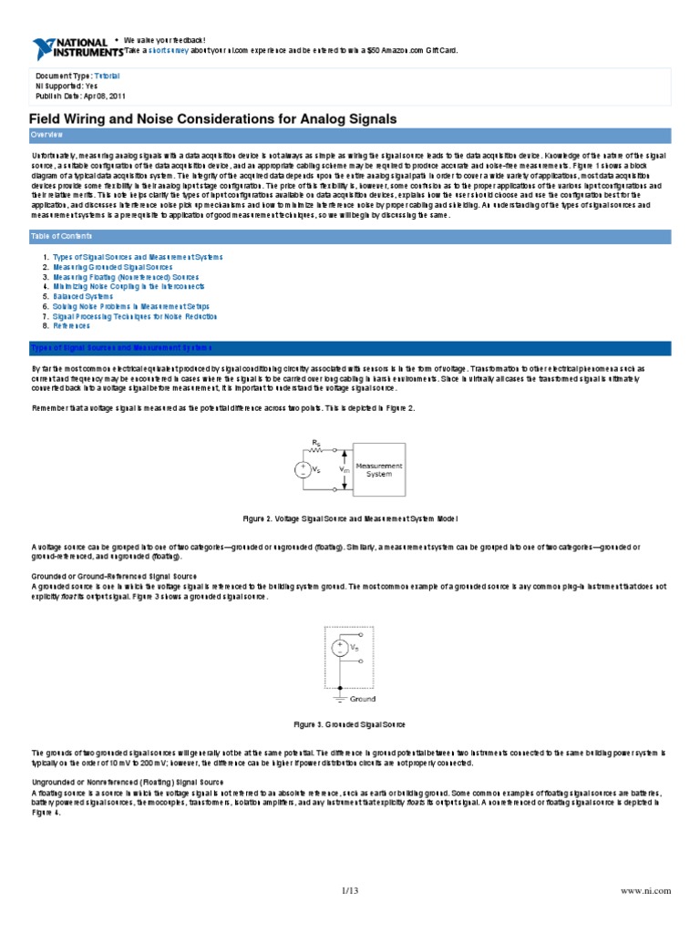 Instrumentation Tutorial | PDF | Inductance | Capacitor