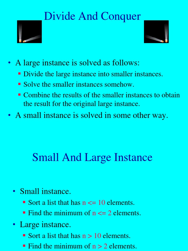 Divide and Conquer Method | PDF | Discrete Mathematics | Algorithms And Data Structures
