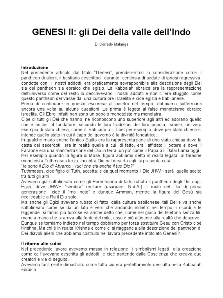 Genesi II - Italiano | PDF