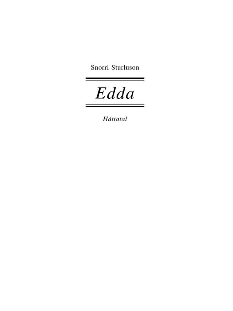 Younger Edda 3 Old Norse | Old Norse Literature | Poetry