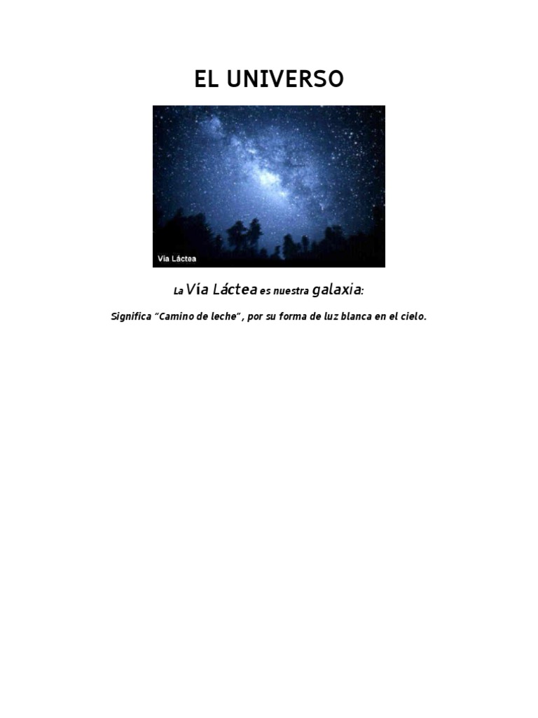 El Universo PDF | PDF | Planetas | Universo