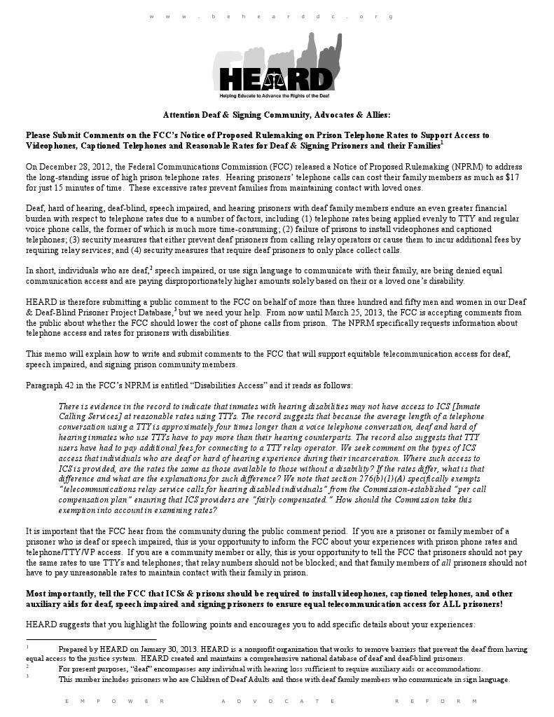 Prison Telephone Rates | PDF | Hearing Loss | American Sign Language