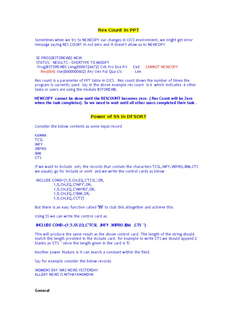Mainframe Tips - Mar2010. | PDF | Binary Coded Decimal | Computer Engineering
