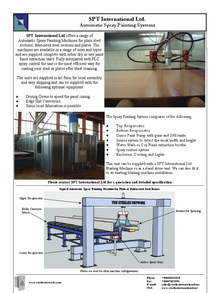 SPT International Automatic Spray Painting Systems | PDF | Paint ...
