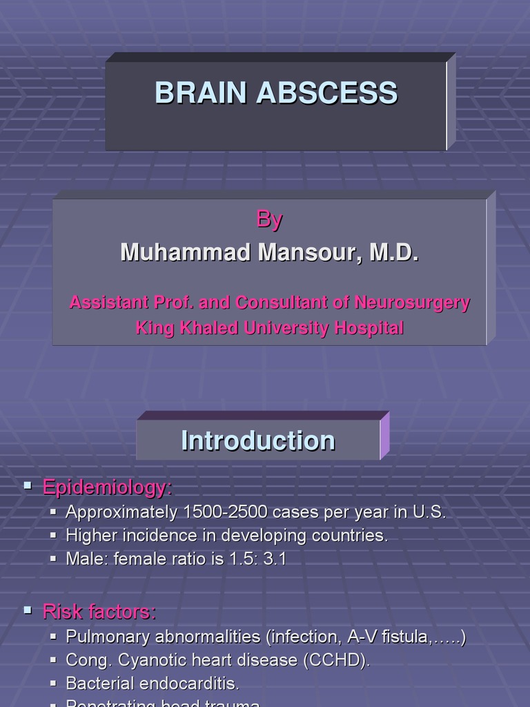 brain abscess | Meningitis | Surgery