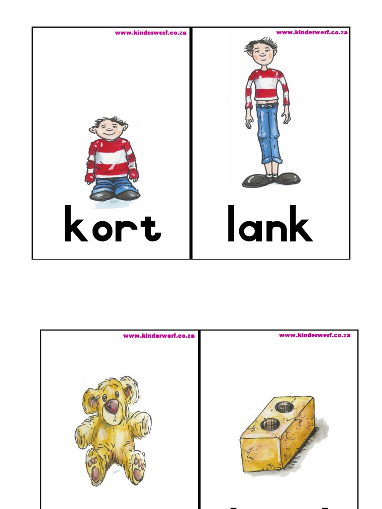 Teenoorgestelde Kaarte Vir Afrikaans | PDF