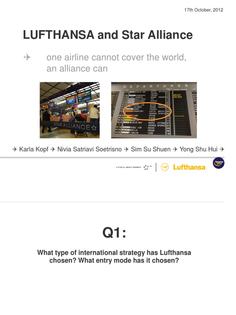 Lufthansa Case | PDF | Strategic Management | Airlines