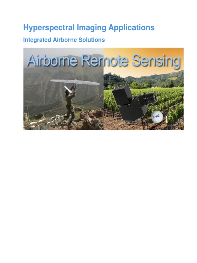 Hyperspectral Imaging Applications | PDF | Image Resolution | Remote ...