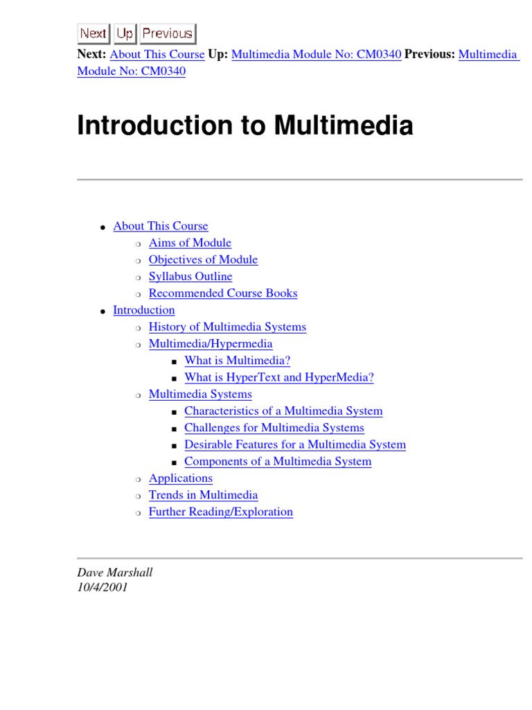 MM Notes PDF | PDF | Multimedia | Hypertext