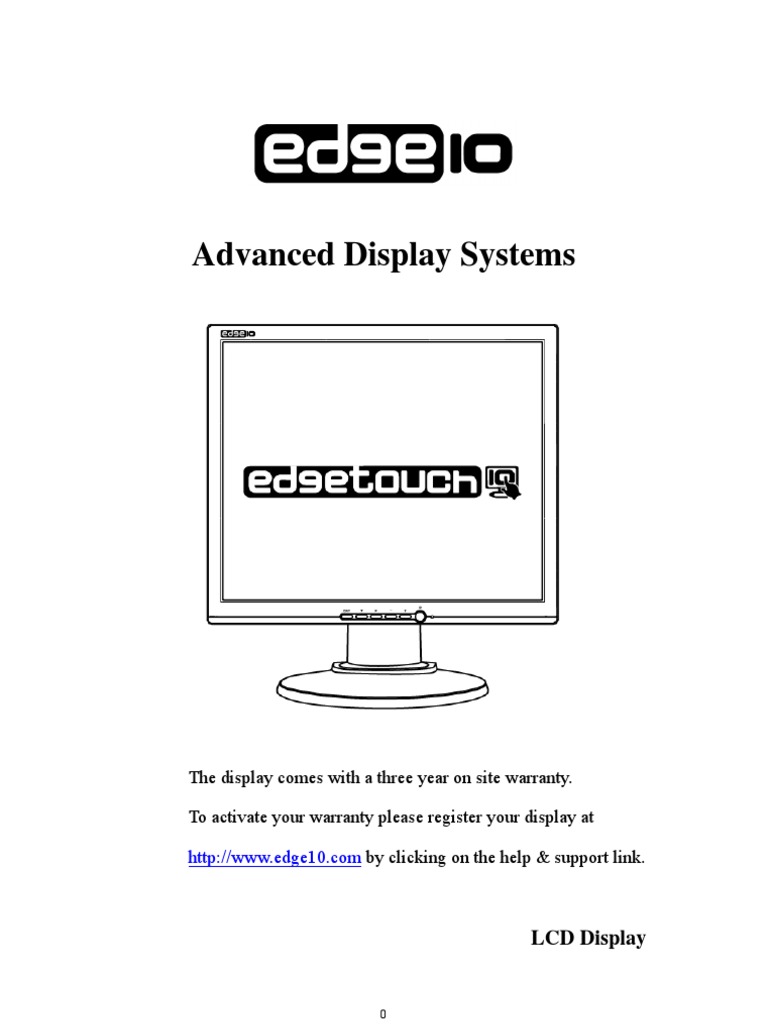 Touch Screen User Guide | Download Free PDF | Computer Monitor | Liquid ...