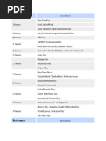 International Days Calendar | PDF | United Nations Environment ...