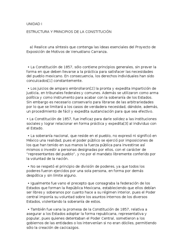 Estructura y Principios de la Constitución | PDF | Nacionalidad | México