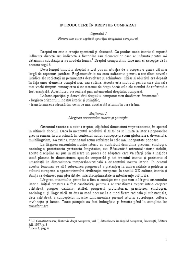 Dreptul Comparat PDF | PDF