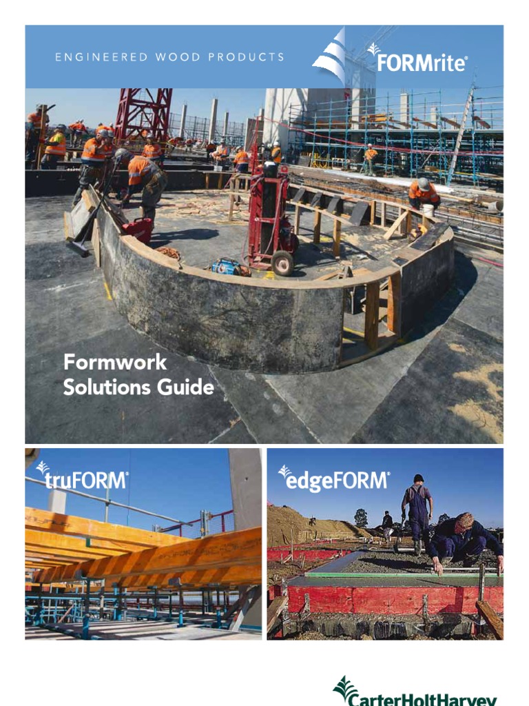 Formwork Solutions Guide | PDF | Plywood | Lumber