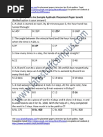Texas Instruments Sample Aptitude Placement Paper Level1 | PDF | Facebook | Interest