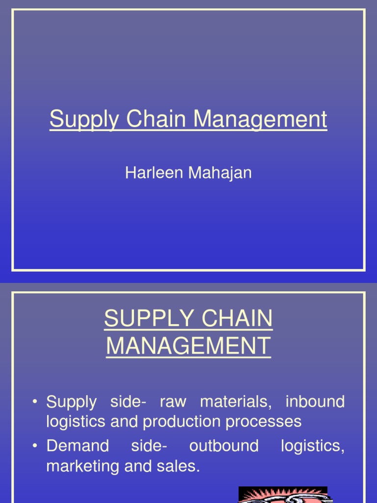 Supply Chain Management | PDF | Supply Chain | Supply Chain Management